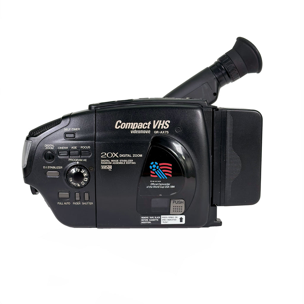 JVC GR-AX75 VHS-C PAL Camcorder - 1994 World Cup USA Edition – Retro Camera Shop