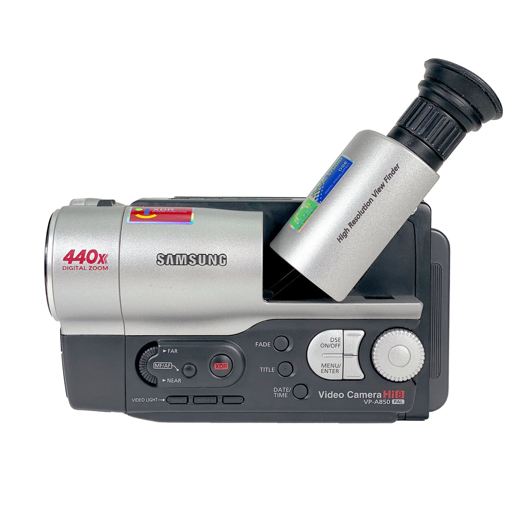 Samsung VP-A850 PAL Hi 8 Video CamCorder – Retro Camera Shop